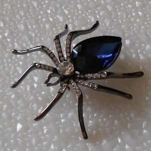 Jewelry | Large Vintage Style Crystal Spider Brooch | Poshmark